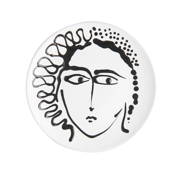 Pablo Face Plate, Black/White Dots – Anara Lifestyle