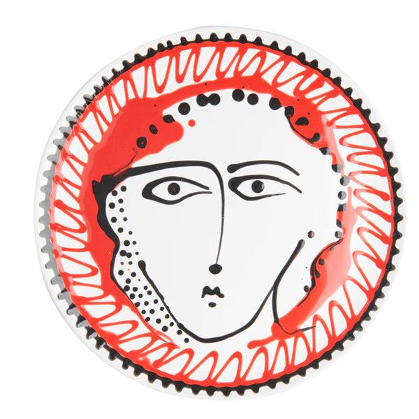 Pablo Face Plate, Large, Black with Red Border – Anara Lifestyle