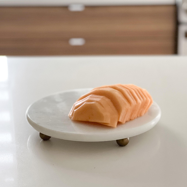Round Marble Plate | Elegant Stone Serving & Decorative Plate – Anara ...