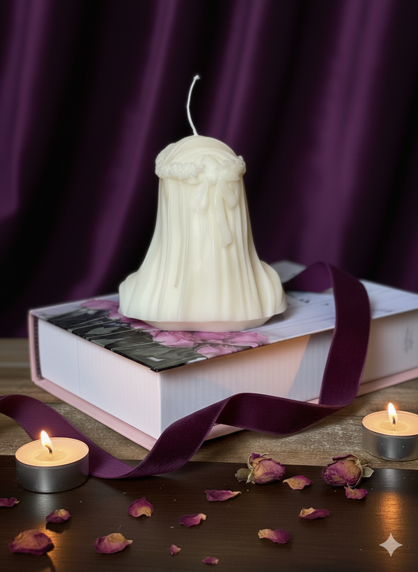 Large Veiled Lady Sculpture Candle – Anara Lifestyle